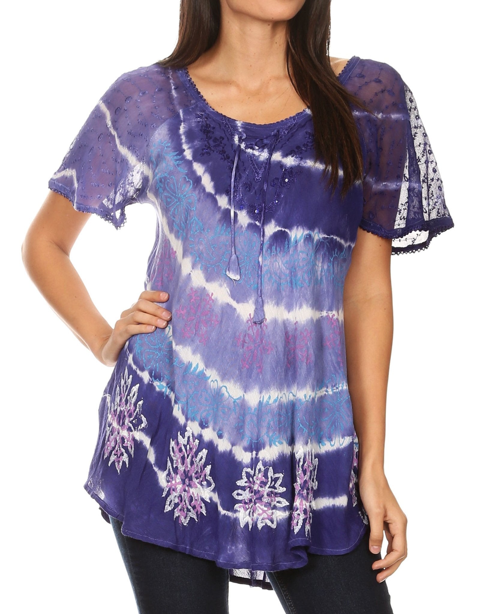 Womens Boho Tops | Boho Style Top | Sakkas Store